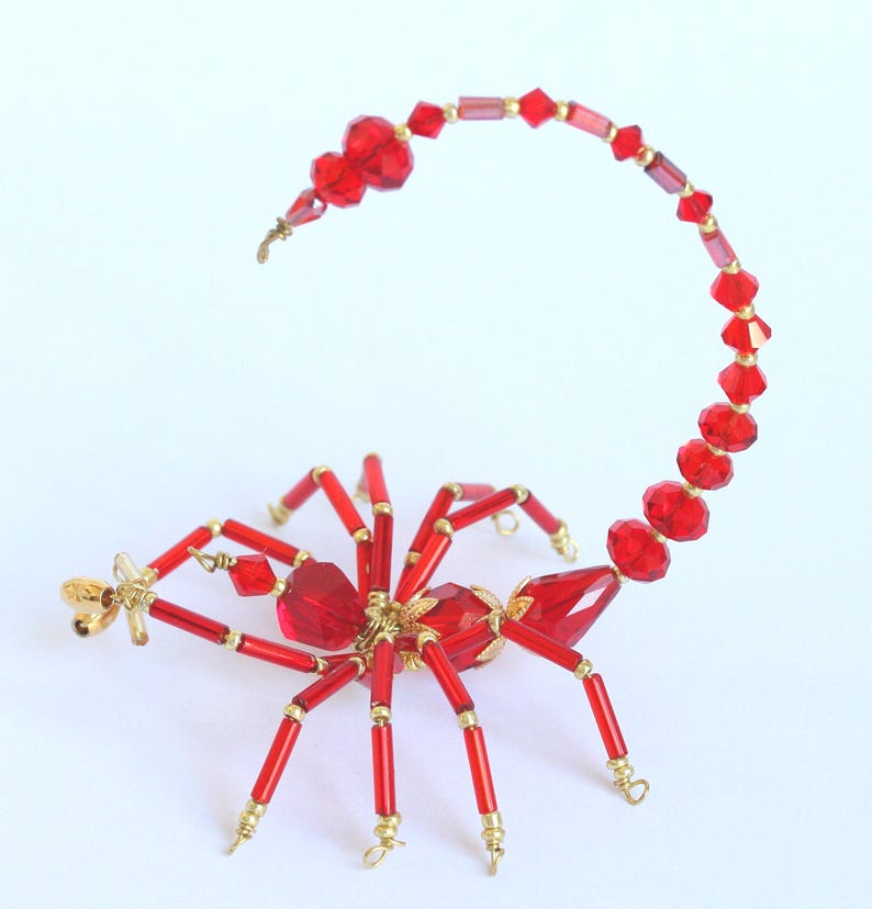 Original Design Handmade Beaded Scorpion /colourful Crystal Beads ...