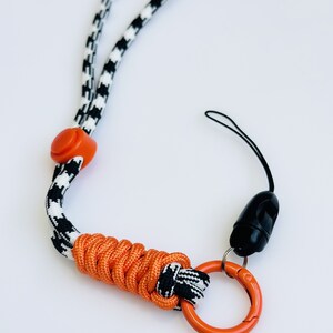 Handmade Short Lanyard, Colourful Paracord Braided Lanyard, for Mobile ...