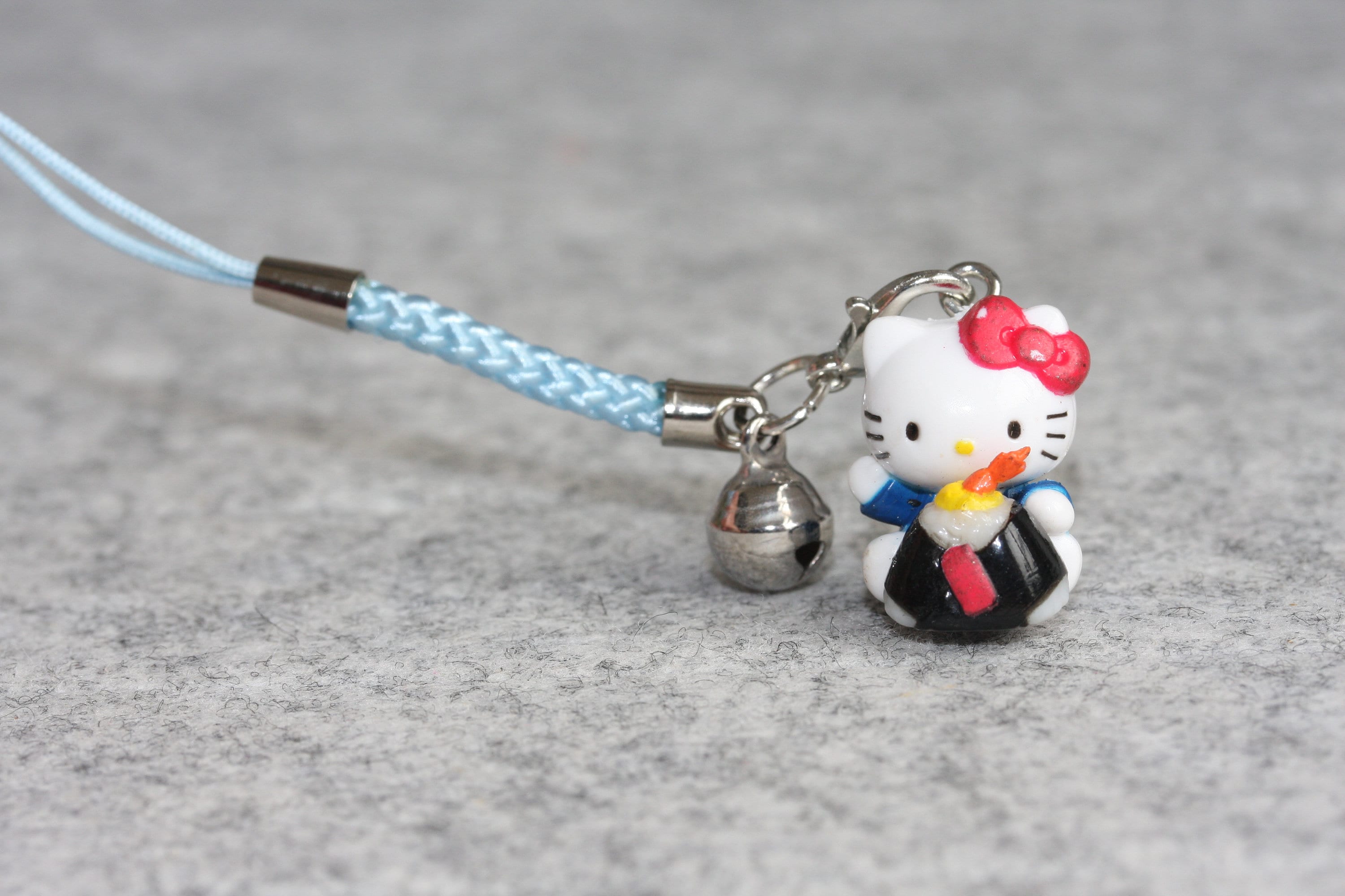 Japanese Kawaii Vintage Kitty Mobile Phone Charm, Limited Edition, Mini ...