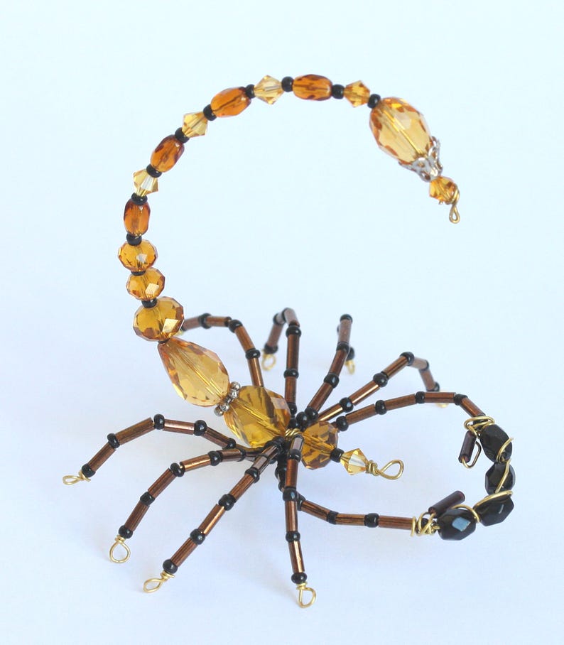 Original Design Handmade Beaded Scorpion /colourful Crystal Beads ...