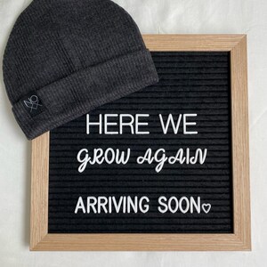 Charcoal Ribbed Knit Slouchy Beanie for Newborn to Adult / Baby Toddler ...