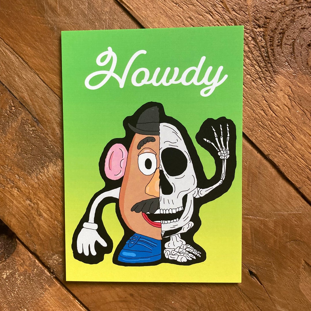 Mr Potato Head: Inside the Potato Skeleton Postcard Print - Etsy