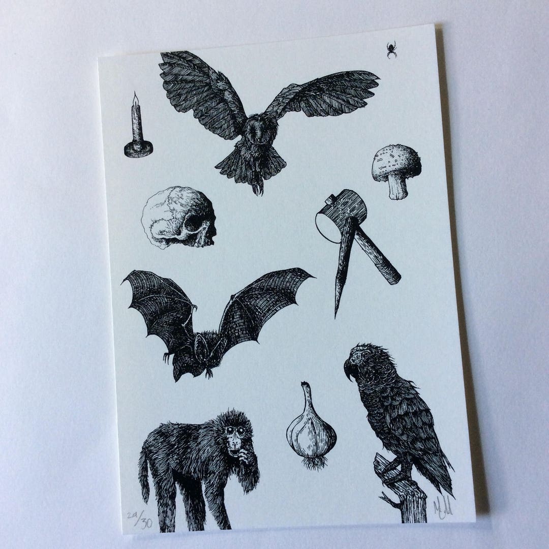 A5 Horror Business Screen Print - Etsy