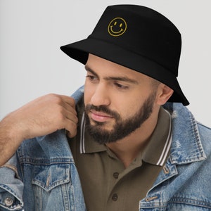Smile Bucket Hat - Show up With a Smile - Fun Gift for All - Etsy