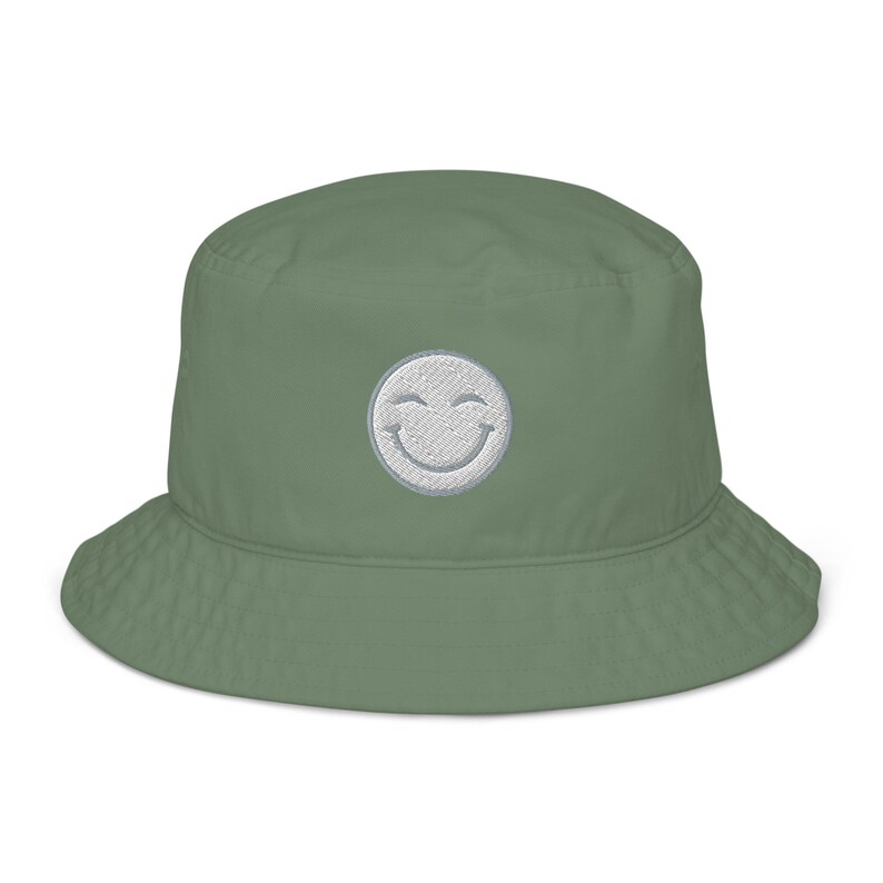 Smile Organic Bucket Hat for Vacation, Summer, Streetwear, Workout ...