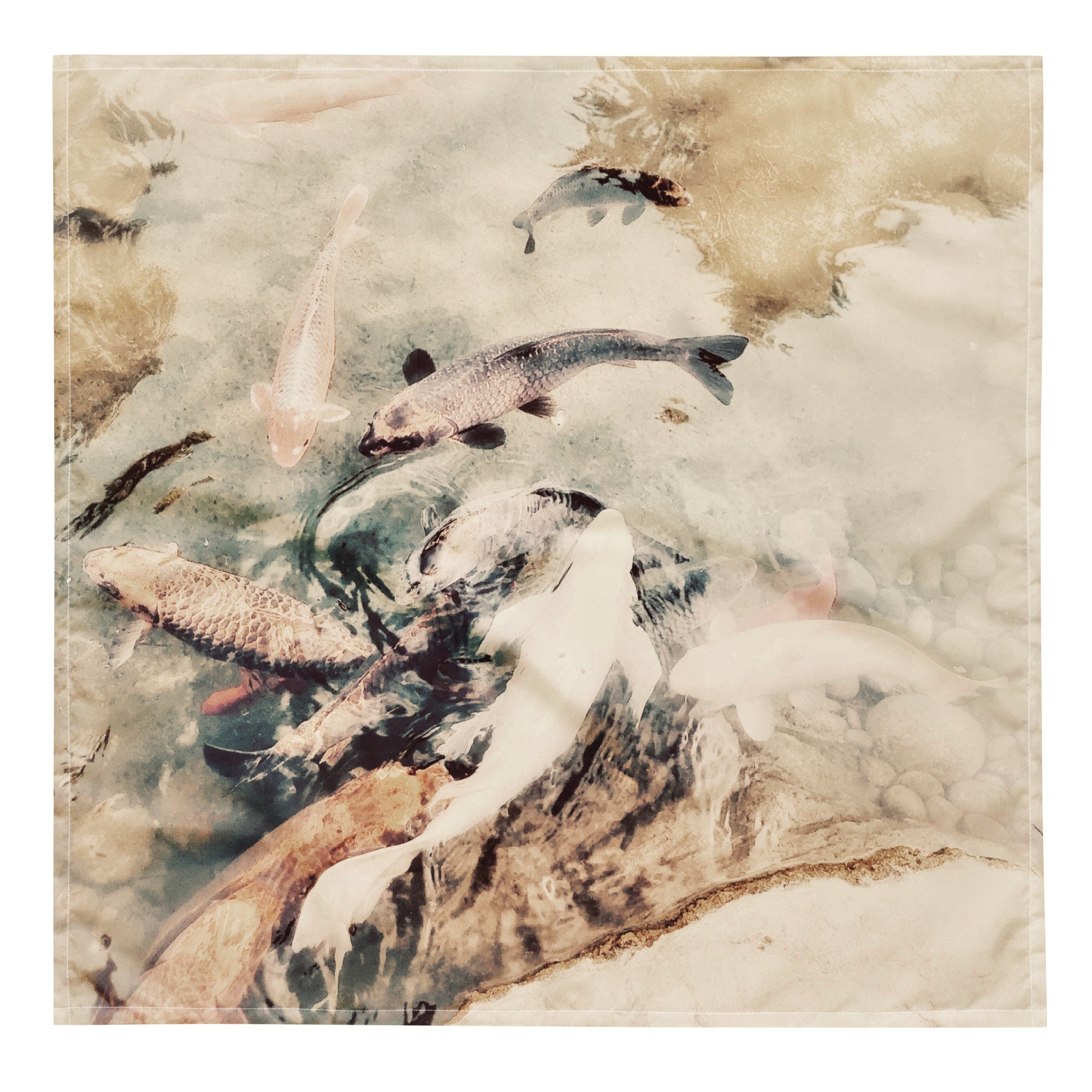 Koi Fish Watercolor Bandana/scarf/headband/armband Gift for Her/koi ...