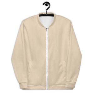 Champagne Unisex Bomber Jacket for Comfort and Style Walking, Workout ...
