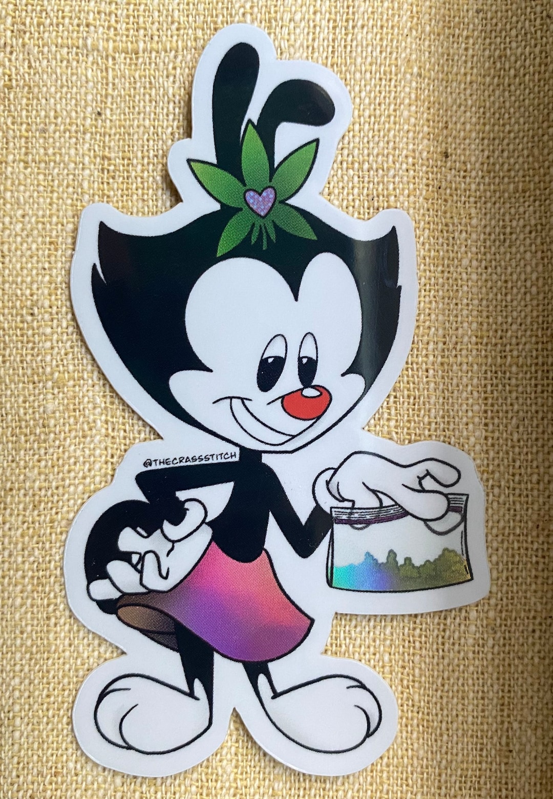 Dime Bag Dot 3 Holographic Sticker - Etsy