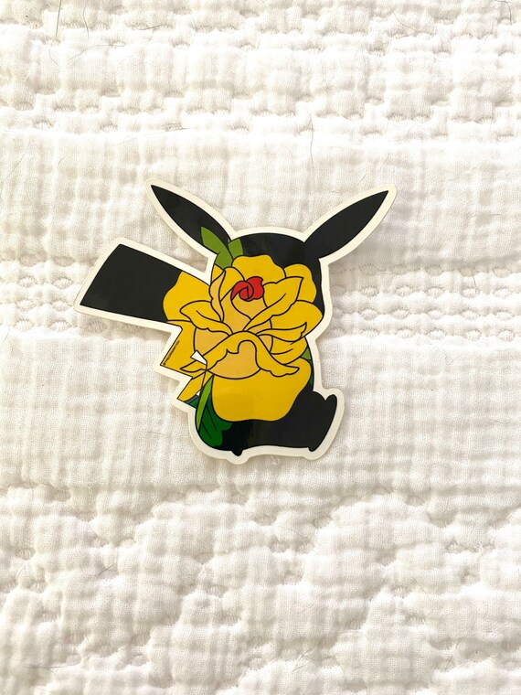Pokémon A Rose Pikachu Traditional Tattoo Inspired | Etsy