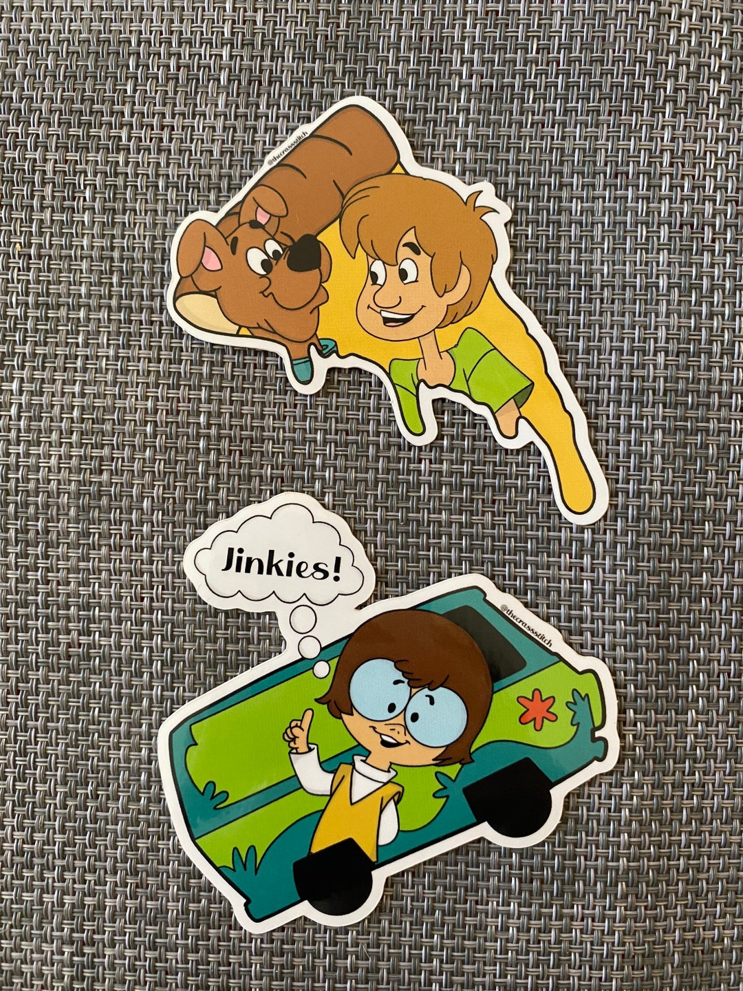 Pup Scooby-doo Stickers Velma, Shaggy, and Scooby Vinyl Stickers 3 90s ...