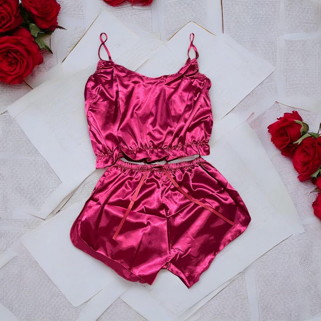 Purple Nighty Short Set - Etsy