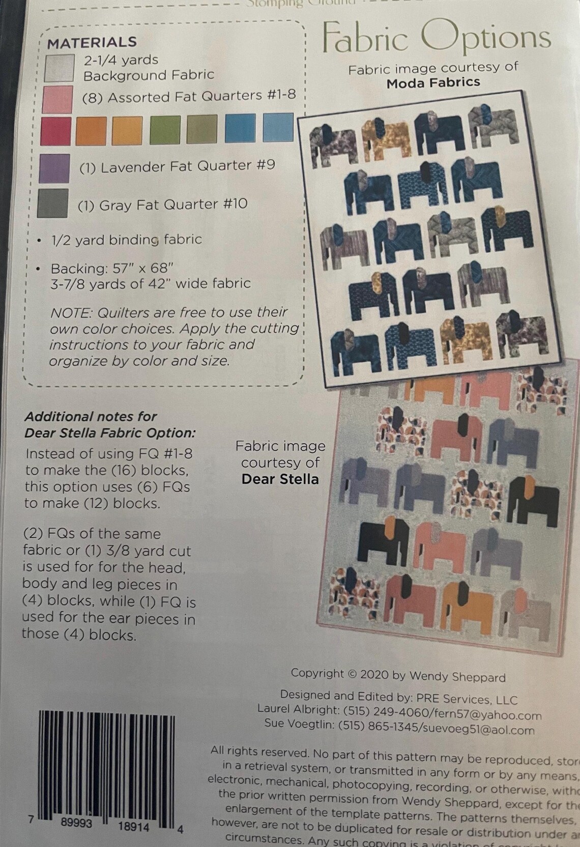 Stomping Ground Quilt Pattern | Modern Elephant Baby Quilt, Fat Quarter ...