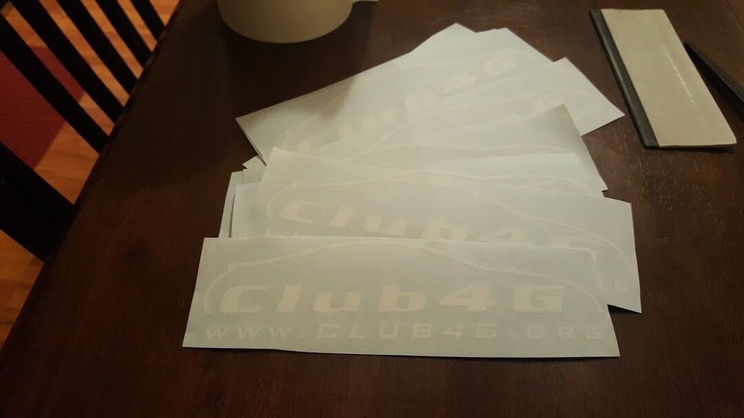 Club4g 8 Inch Decals Mitsunation Mitsubishi Eclipse 06-12 Org 4th Gen ...