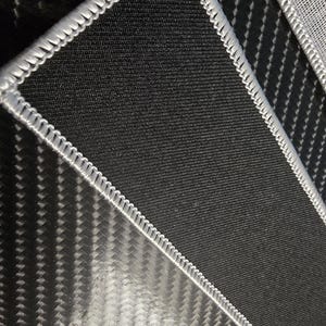 Pack of 10 Finished Edge Sewn Patches 5.75"w Keychain Blanks Black With ...