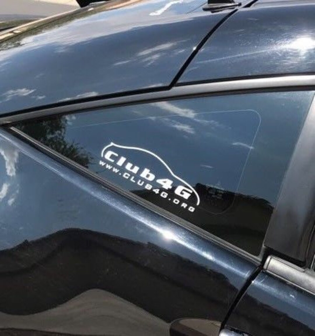 2 PACK Club4g 8 Inch Decals Mitsubishi Eclipse 06-12 Org 4th Gen 4g - Etsy