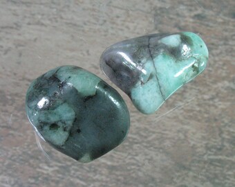 Tumbled emerald | Etsy