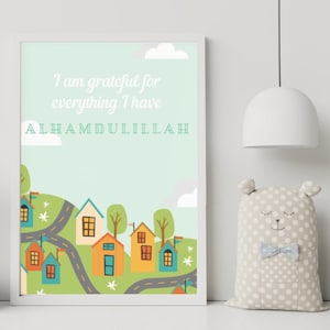 Alhamdulillah Islamic Print, A4 A6 Print, Islamic Nursery - Etsy