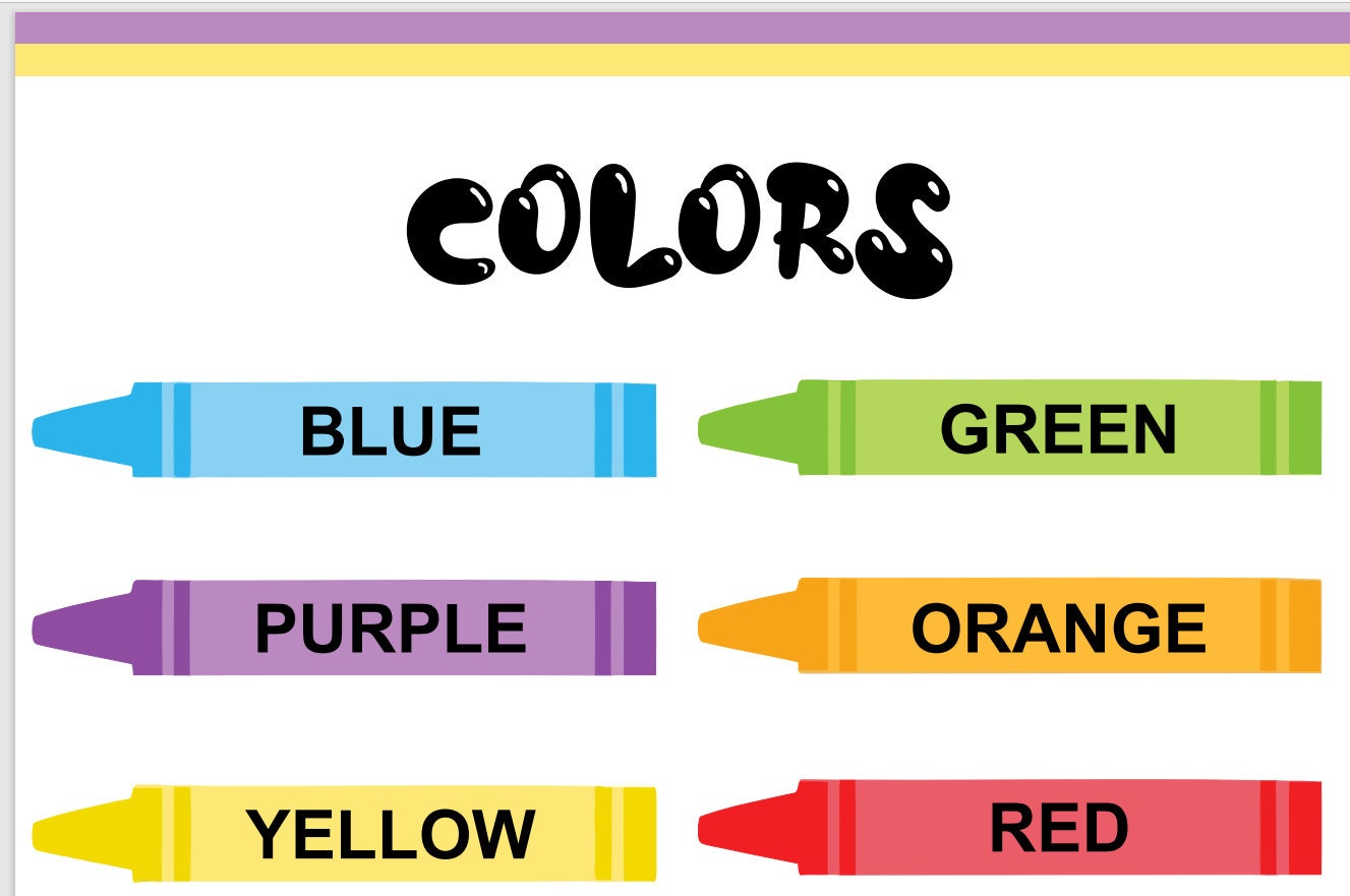 Colors Chart and Pages - Etsy