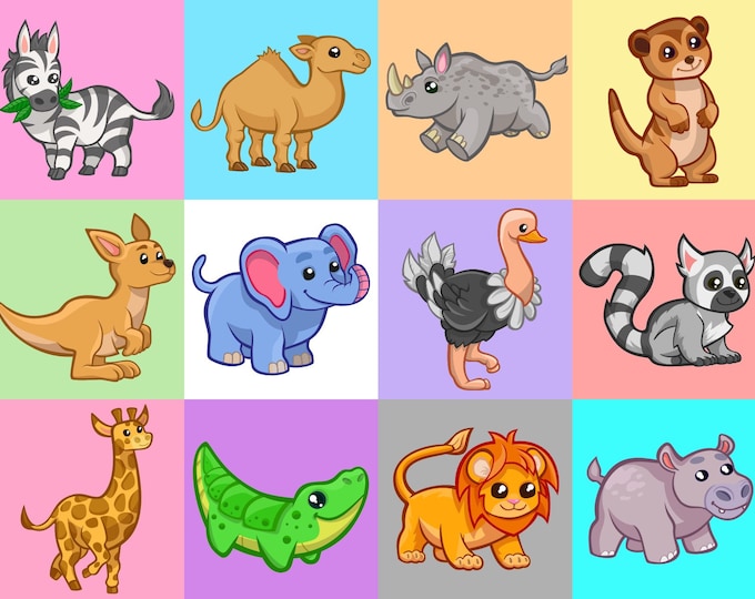 Animals Poster - Etsy Canada