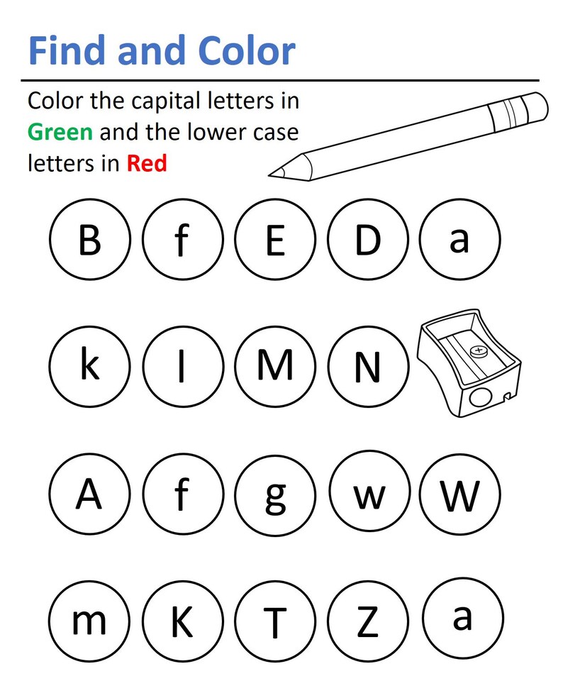 Find and Match - Pictures, Numbers, Words - Etsy Canada