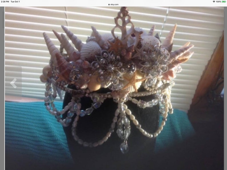 Mermaid Sea Goddess Seashell Crowns, Headbands or Hair Combs With ...