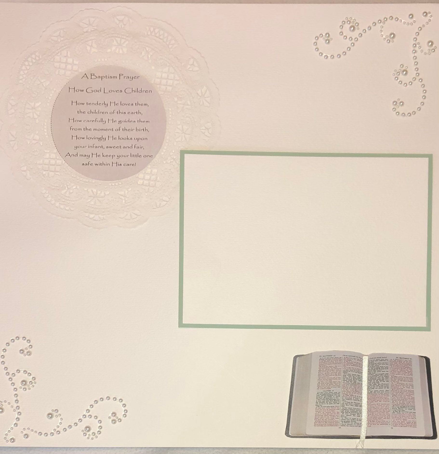 Baptism Prayer Layout - Etsy