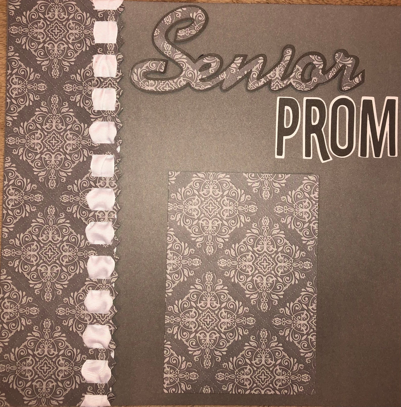 Senior Prom Scrapbook Layout | Etsy