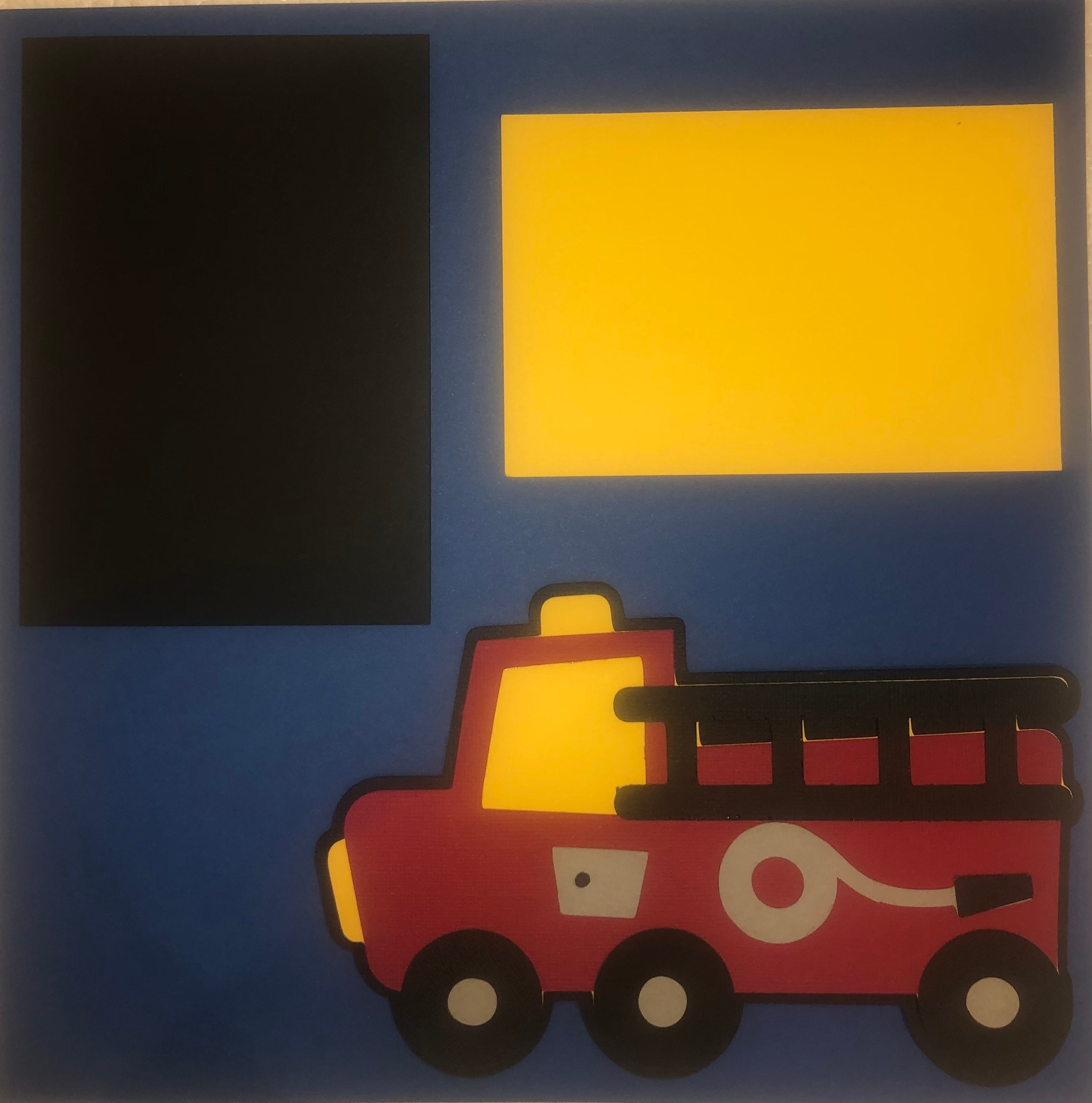 Fireman Scrapbook Layout - Etsy