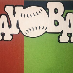 Play Ball Scrapbook Layout - Etsy