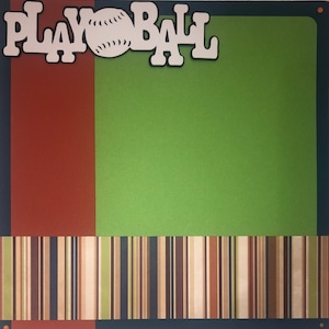 Play Ball Scrapbook Layout - Etsy