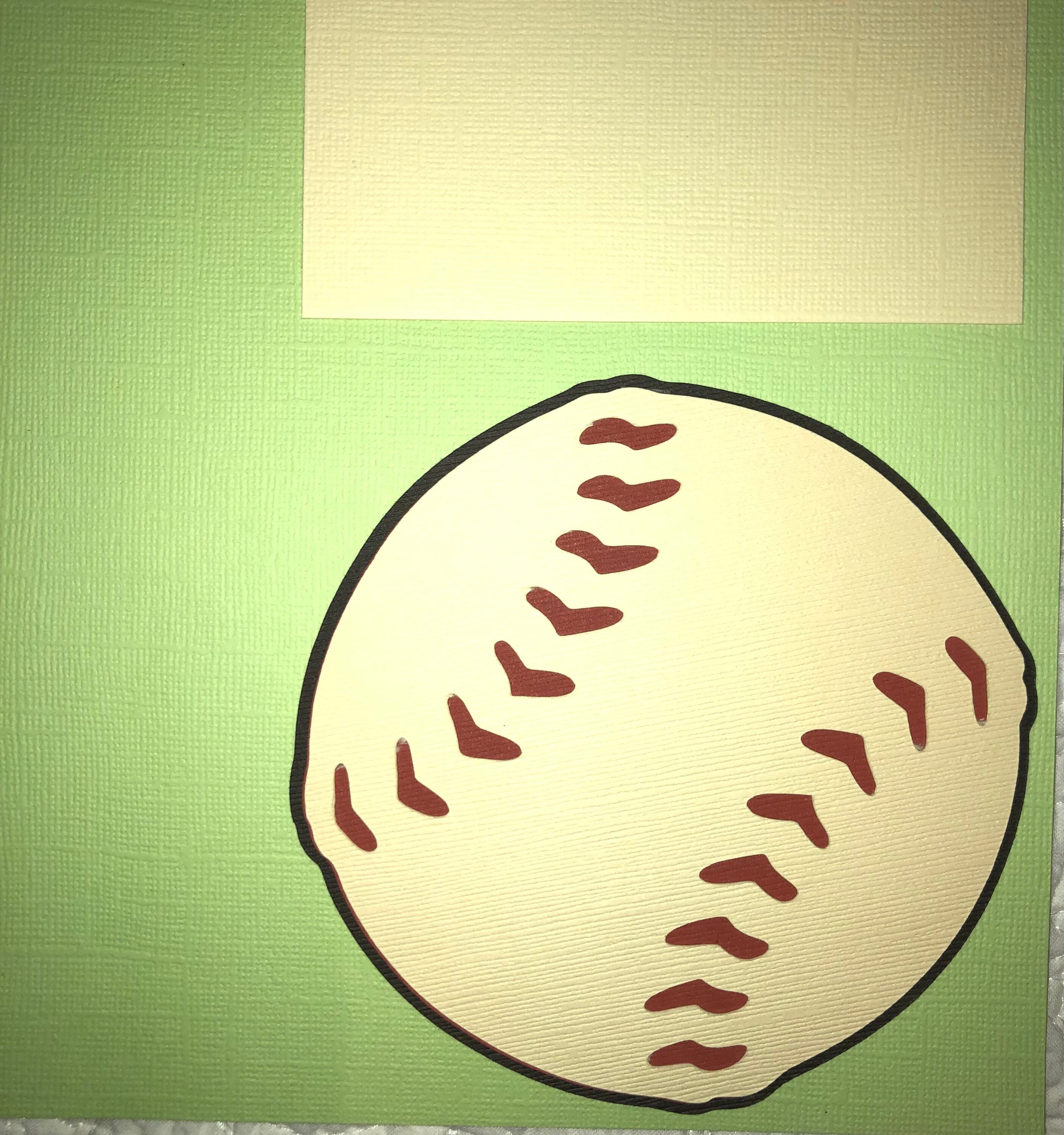 Softball Scrapbook Layout - Etsy
