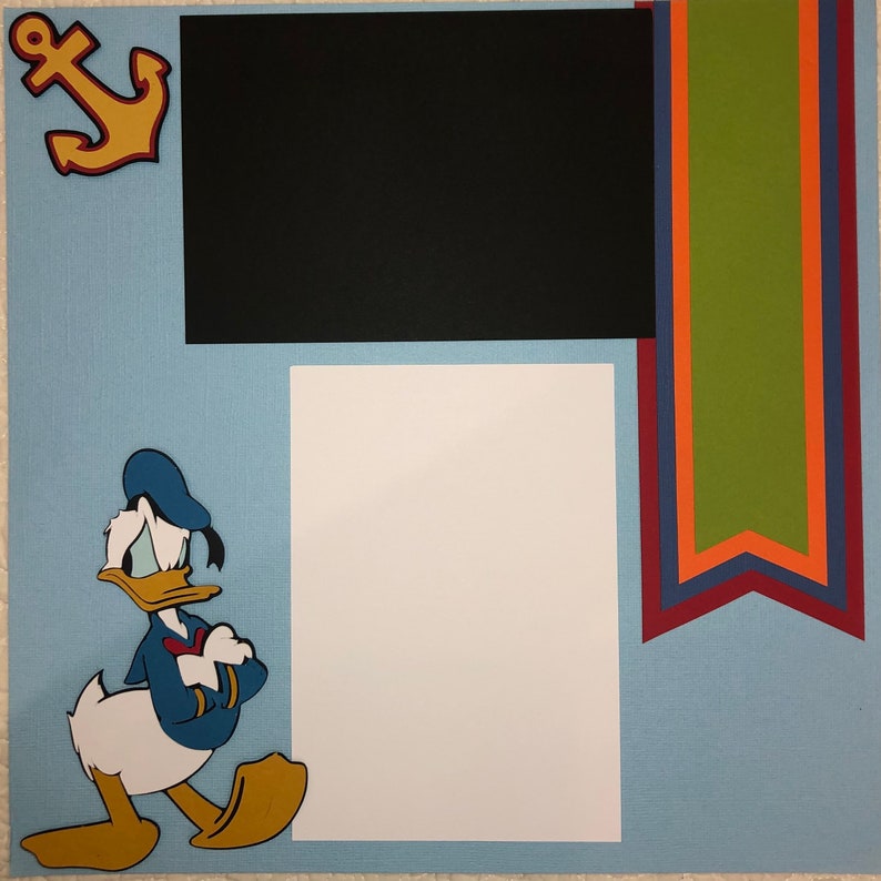 Donald Scrapbook Layout. - Etsy