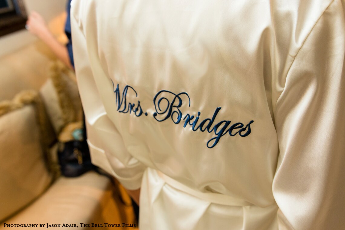 Personalized Mrs. Robe Monogrammed Satin Robe Bridal Robes - Etsy