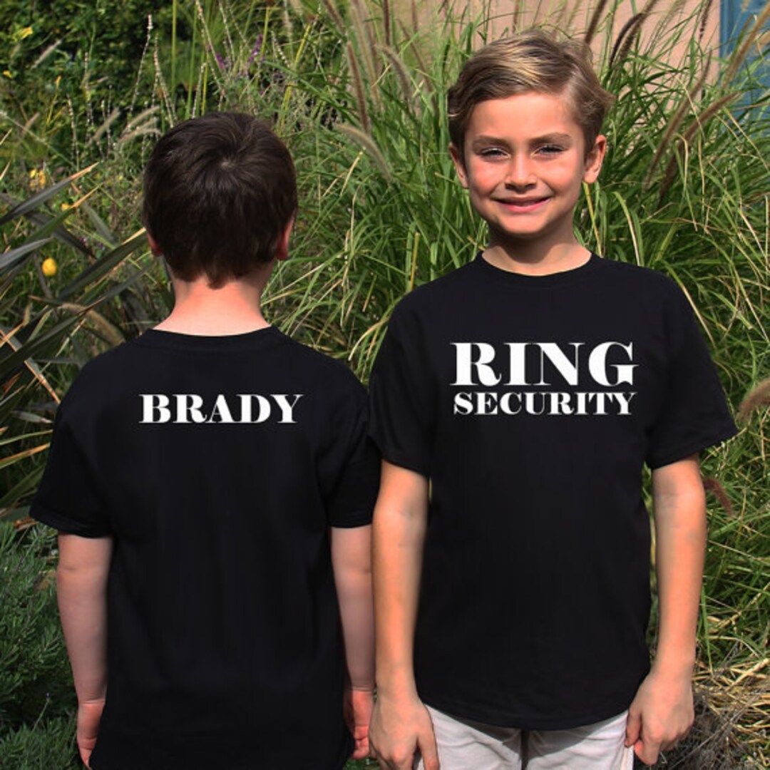 Ring Security T-shirt, Ring Bearer T-shirt, Boys Wedding T-shirt, Ring ...