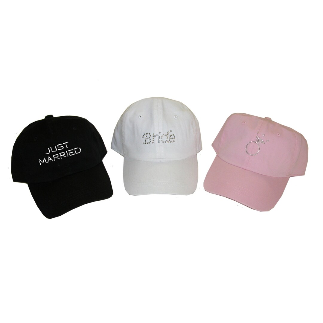 Bride Baseball Cap, Just Married Baseball Cap, Engagement Ring Baseball ...