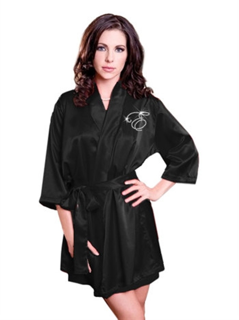 Rhinestone Bridesmaid Robes Crystal Embellished Bridal Party | Etsy