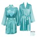 Satin Bridal Robe With Mrs. in Rhinestone Crystals, Crystal Kimono Robe ...