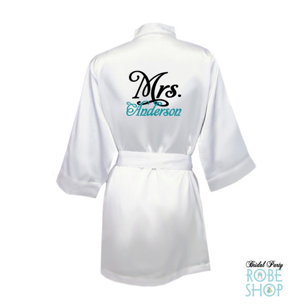 Mrs. Robe, Bride Robe, Bride to Be Robe, Personalized Wedding Day Robe ...