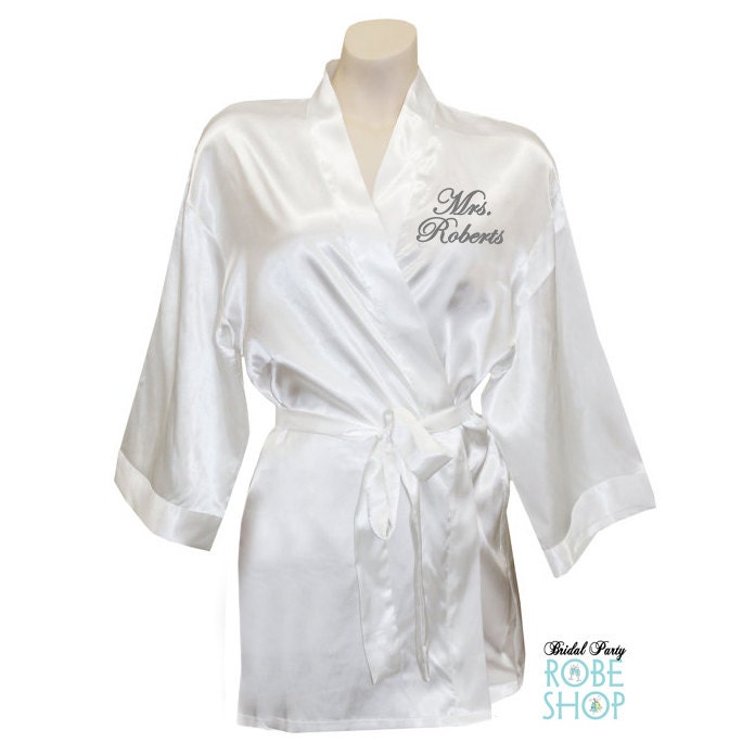 Mrs Robe Bridal Robes Satin Robe Bride Robe Bridal - Etsy
