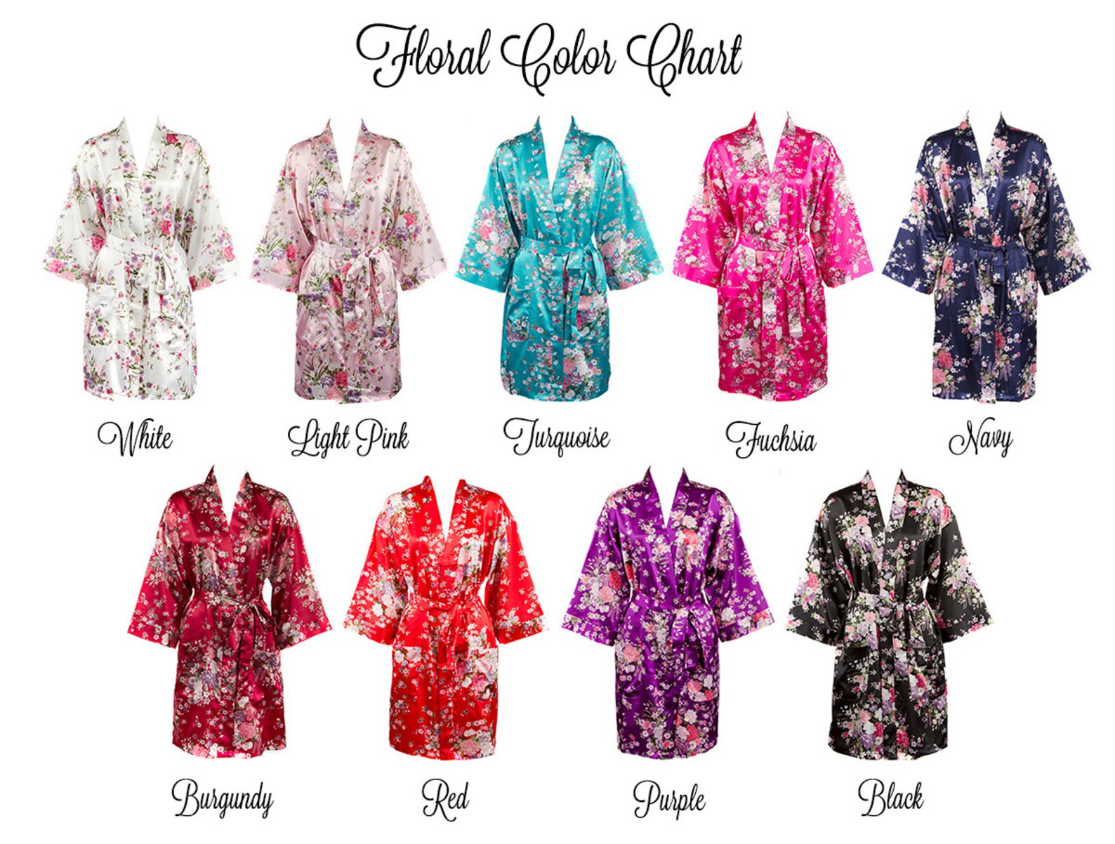 Floral Bridesmaid Robes Floral Bridal Robe Floral Bridesmaid | Etsy