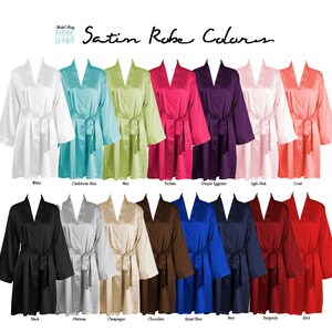 Satin Bridal Robe With Mrs. in Rhinestone Crystals, Crystal Kimono Robe ...