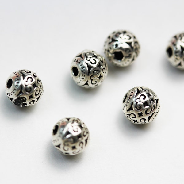 Antique Silver Beads - Etsy