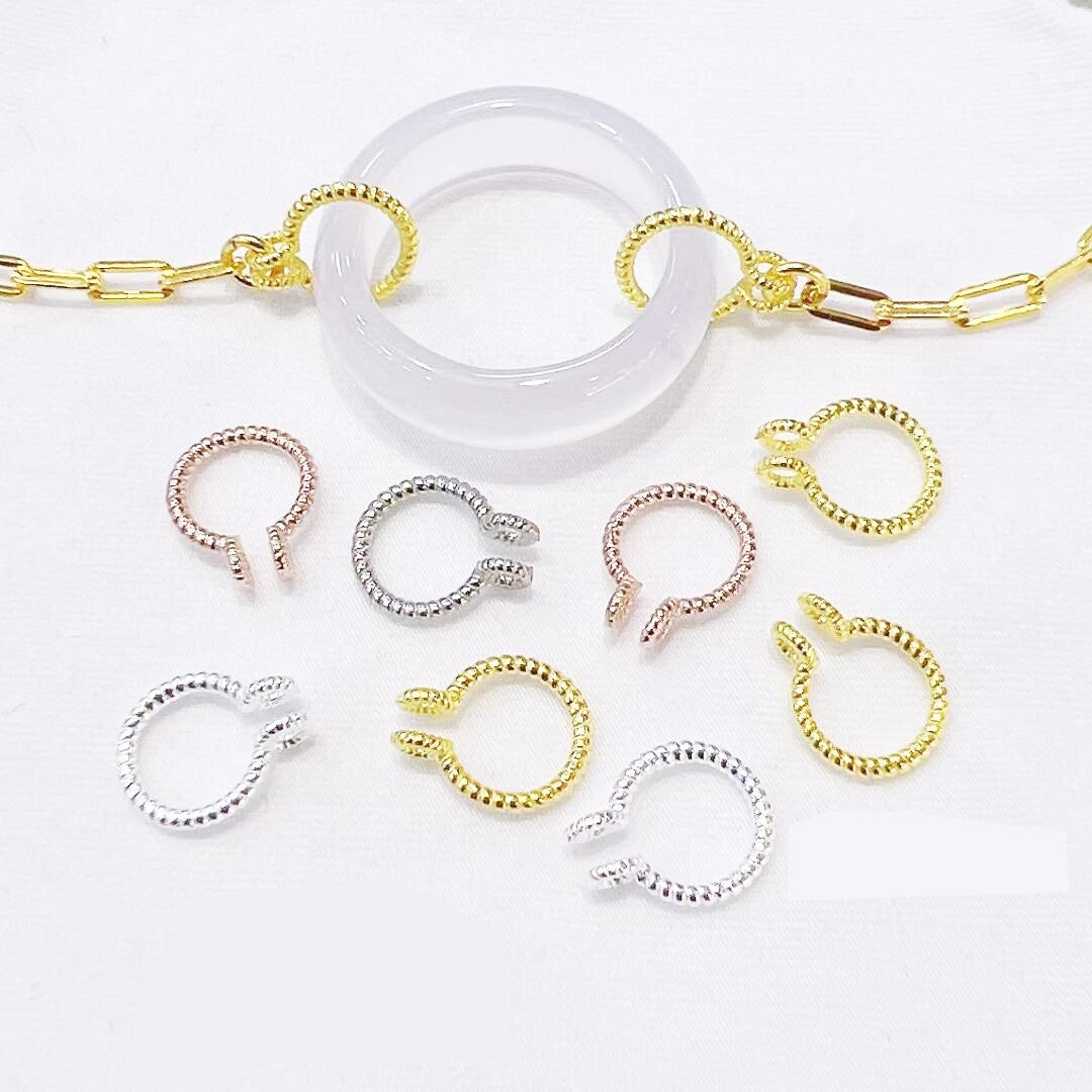 Silver Bails 4pcs 925 Sterling Silver Jewellery Findings for Donuts ...