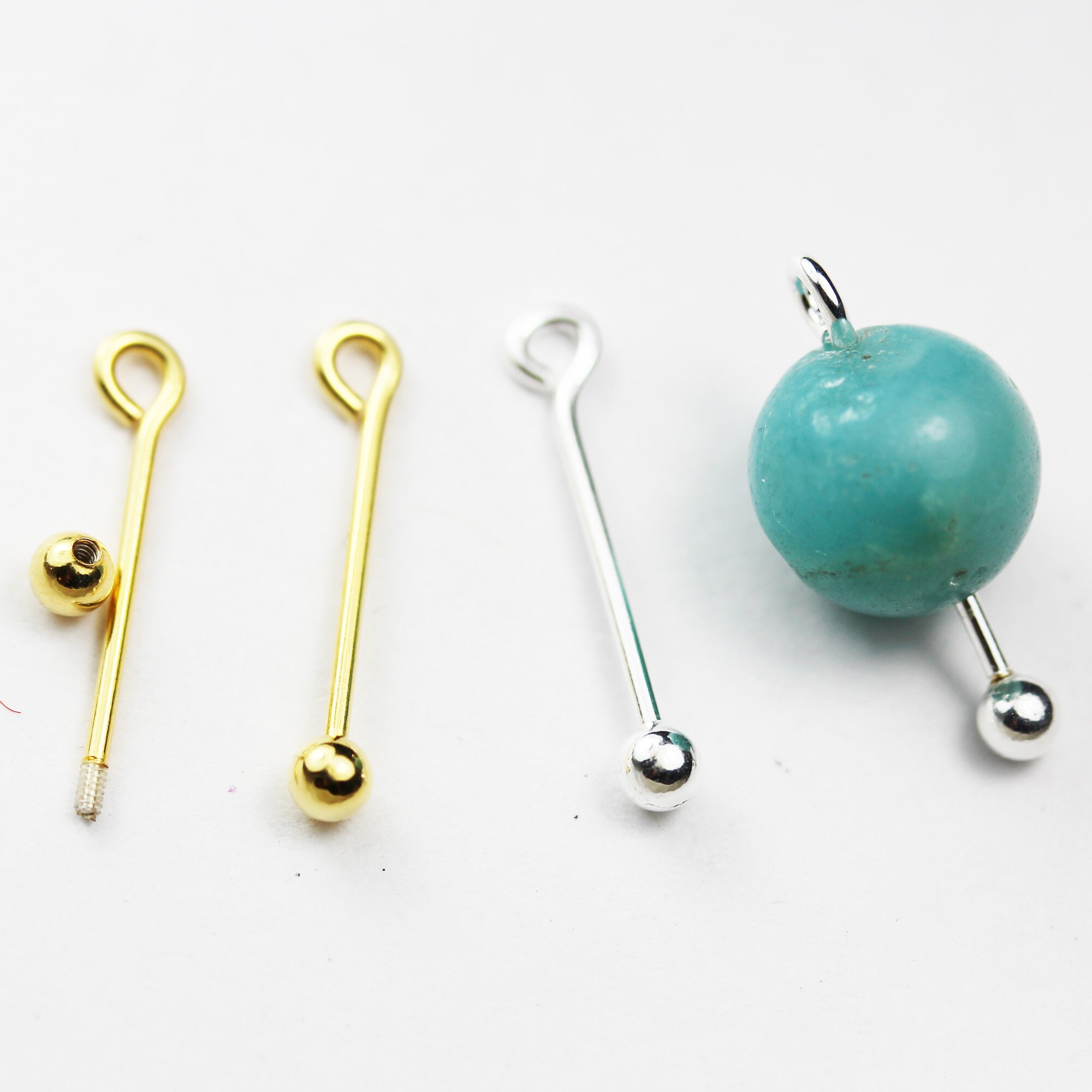 Pendant Connector 2pcs 24K Gold Vermeil/925 Sterling Silver - Etsy