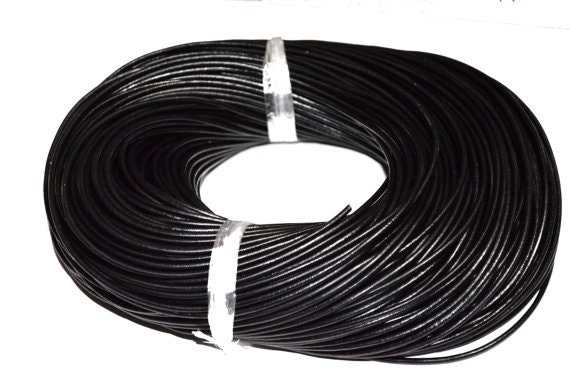 1.5mm/ 2mm Cow Leather Cord Black Leather Cord Jewellery - Etsy Canada