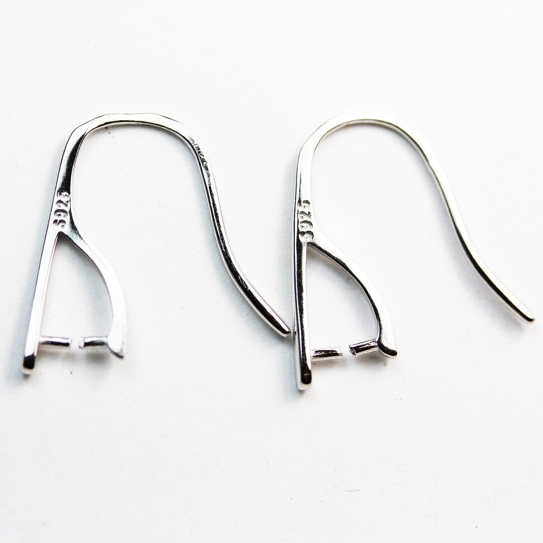 Earring Findings 2pairs 925 Sterling Silver Jewellery Findings - Etsy