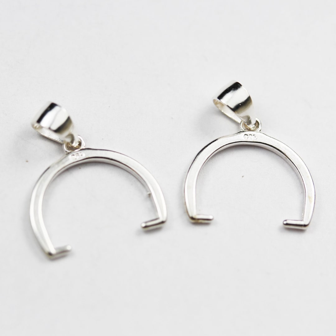 Sterling Bails 2pcs 925 Sterling Silver Jewellery Findings Ice Pick ...