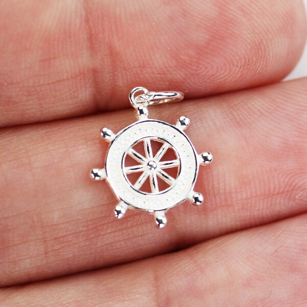 Ship Wheel Charm - Etsy