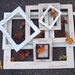 Open Wooden Frame Set of 8 Hand Painted Ombre Neutral Shades, Rustic ...