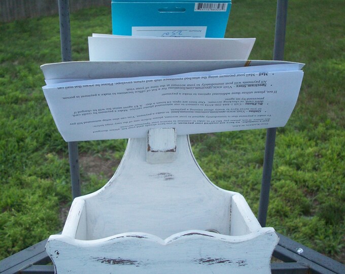 Wood Mail Holder Vintage Colonial Wooden Letter Organizer - Etsy